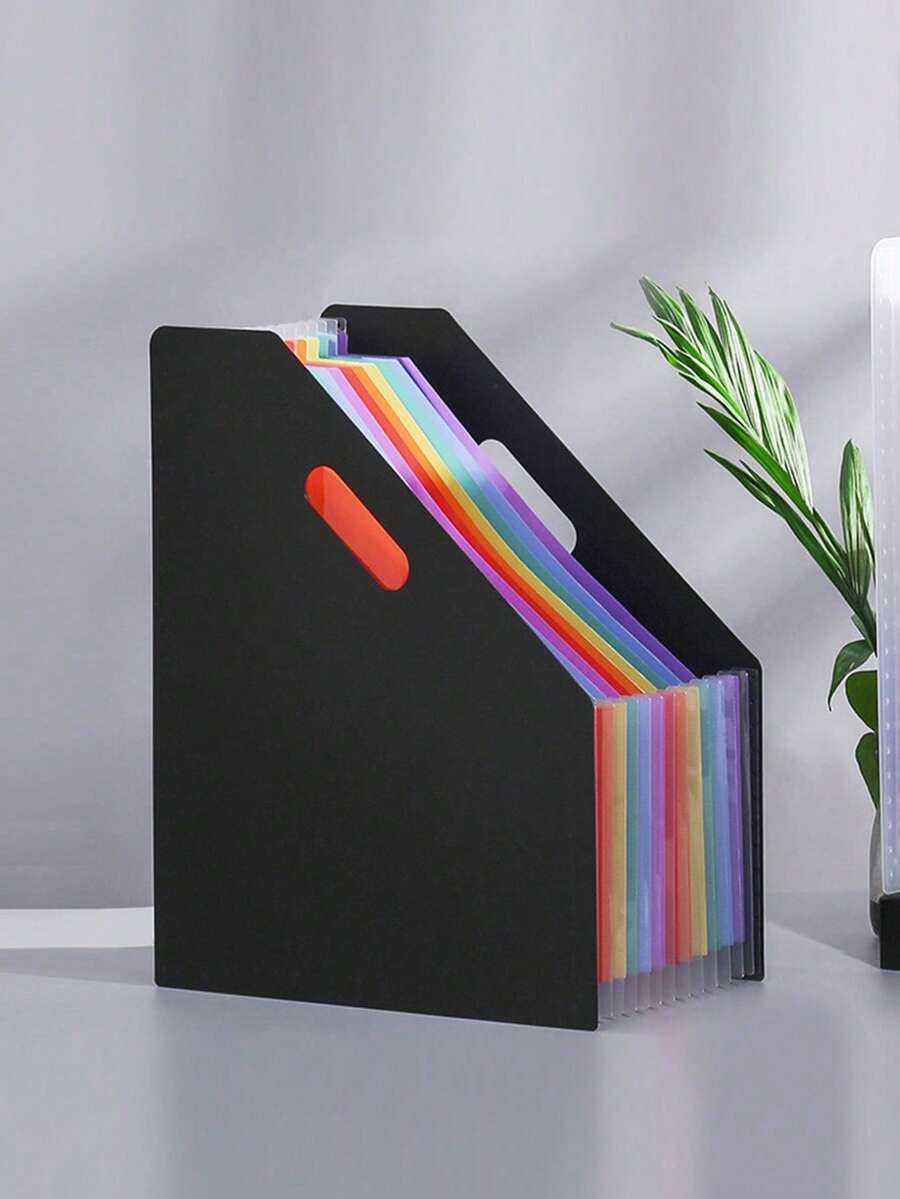 13-Pocket Accordion File Folder With Slanted Flap Expandable For A4 ...