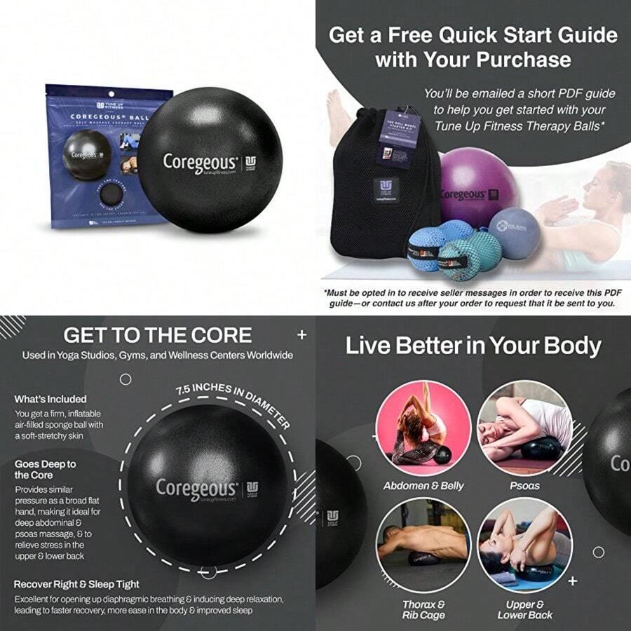 Coregeous Ball Release Tool Abdominal Belly And Lower Back Release Core ...