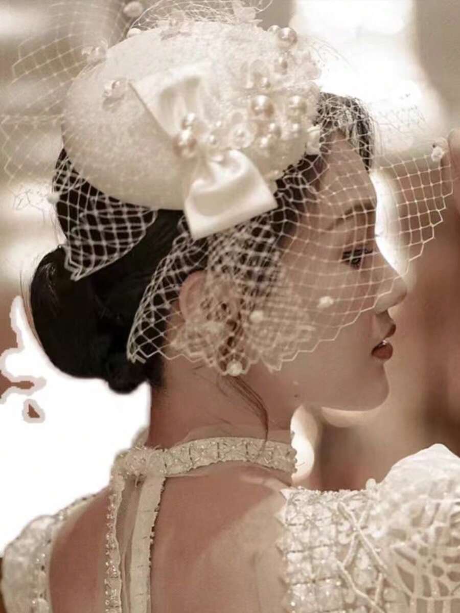 Elegant Women's Mini Hat, British Style Fascinator, Vintage Lady ...