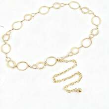 Minimalist Metal Ring Clasp Waist Chain, Versatile Accessory For ...