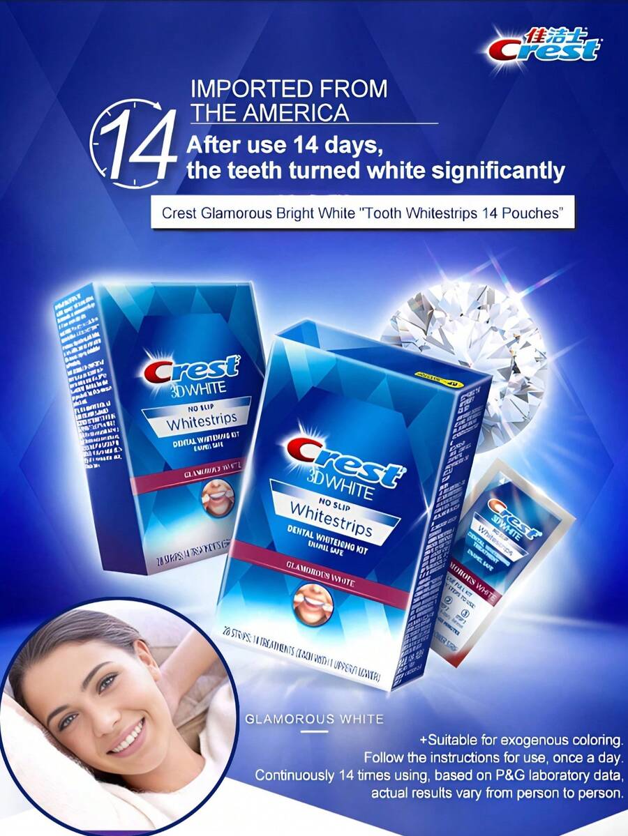 Tiras blanqueadoras dentales Crest 3D Whitestrips, blanqueador dental ...