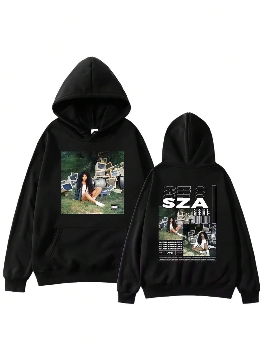 SZAY Ctrl Music Album Cover Print Hoodies Men Women Fashion Hoodie Oversized Hip Hop Retro ...