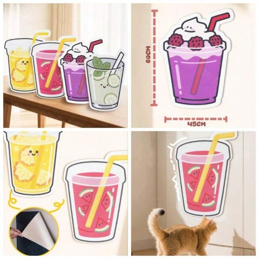 Scratcher Wall Mounted Scratch Pad Adhesive Back, Pattern Scratchers ...