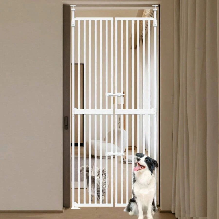 71" High Extra Tall Cat Gate, Tall Pet Gate, Auto Close Cat Safety Gate ...