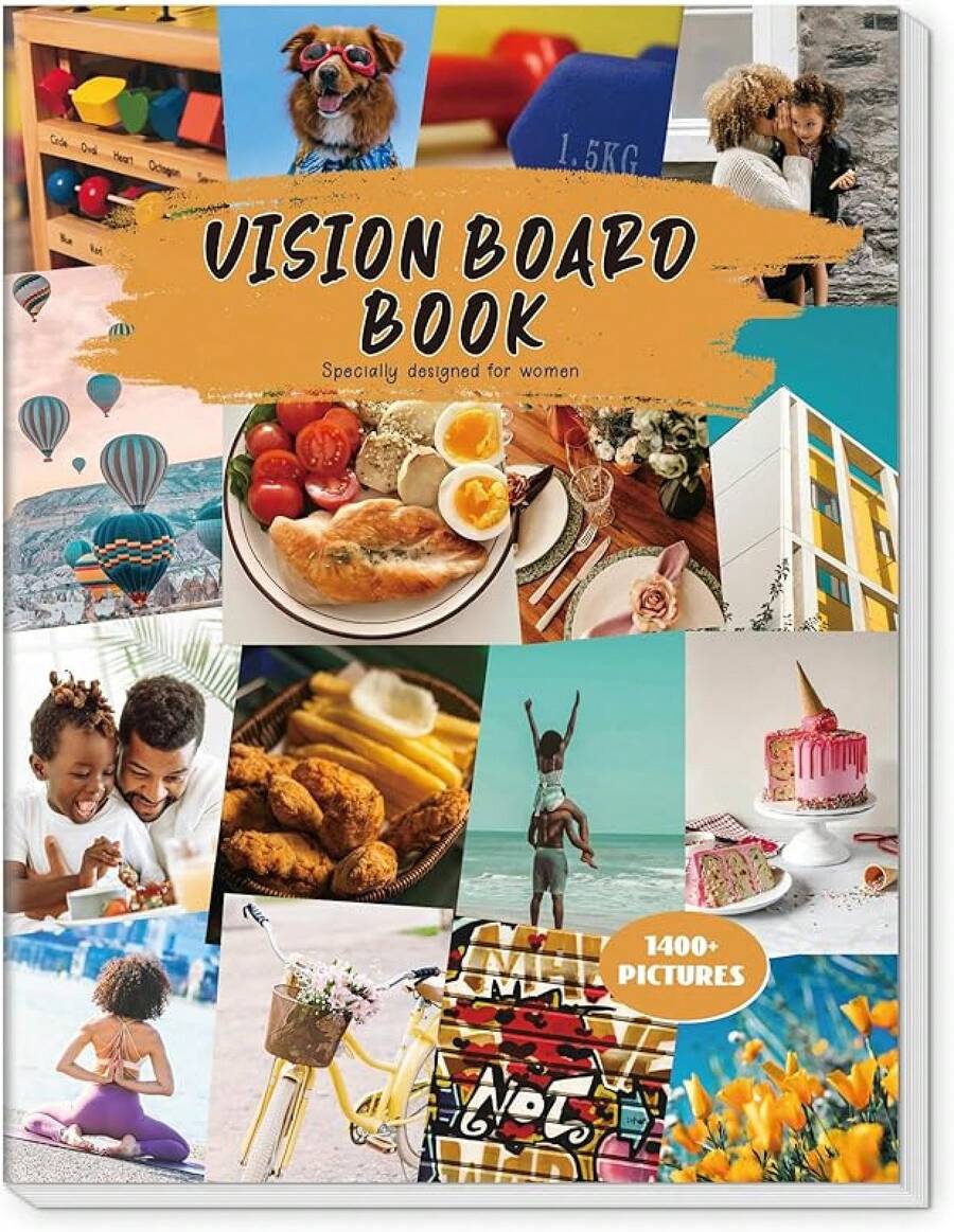Vision Board Book - 1200+ New And Improved Vision Board Pictures And ...
