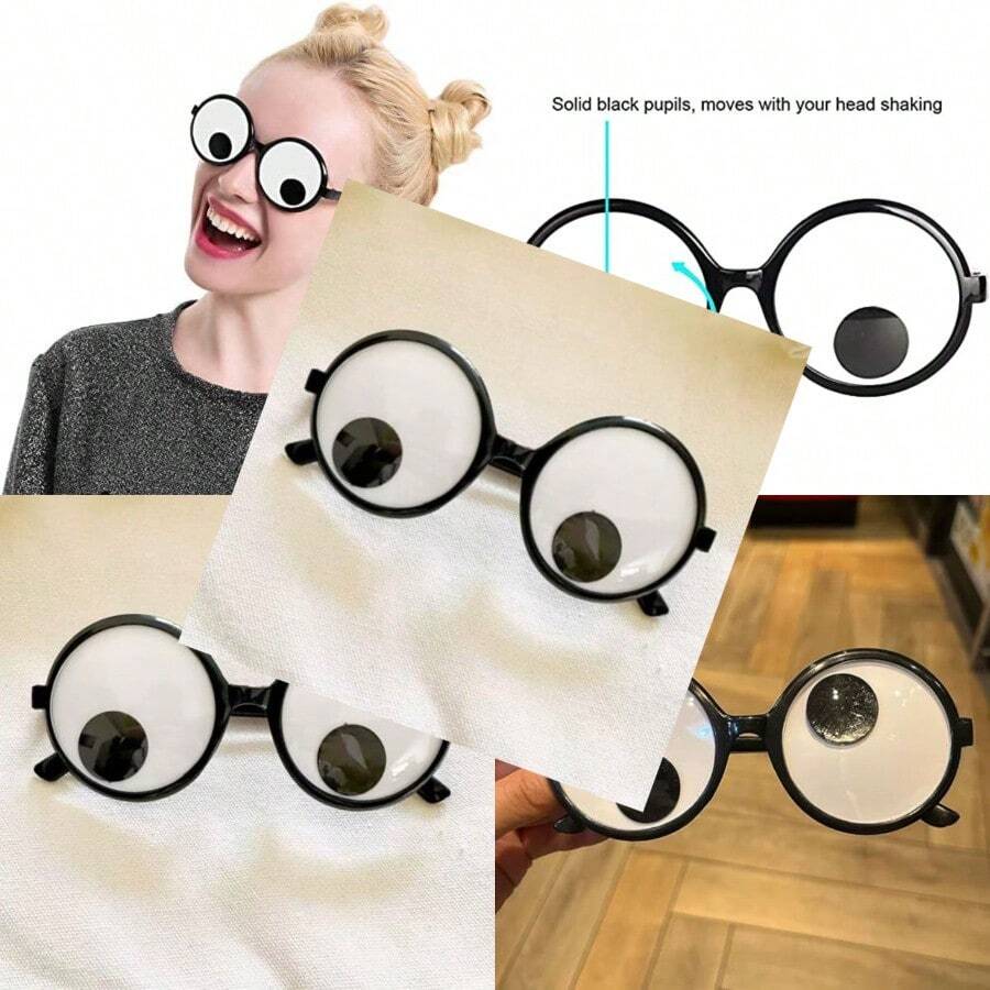 Delphinus Googly Eyes Glasses Funny Googly Eyes Goggles Shaking Party ...