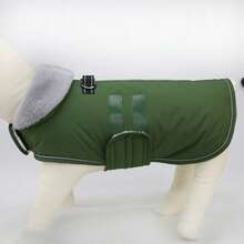 Winter Dog Coat With Hook And Loop Fasteners, Windproof Snow Jacket ...
