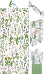 60 Sheet Wildflower Tissue Paper, 20x14 Flower Butterfly Patterns Gift ...