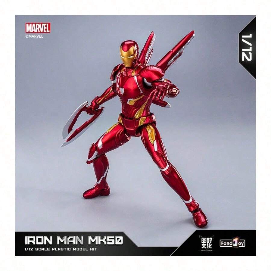 Hasbro 1:12 Genuine Iron Man MK50 Action Figure About 15cm High Marvel ...