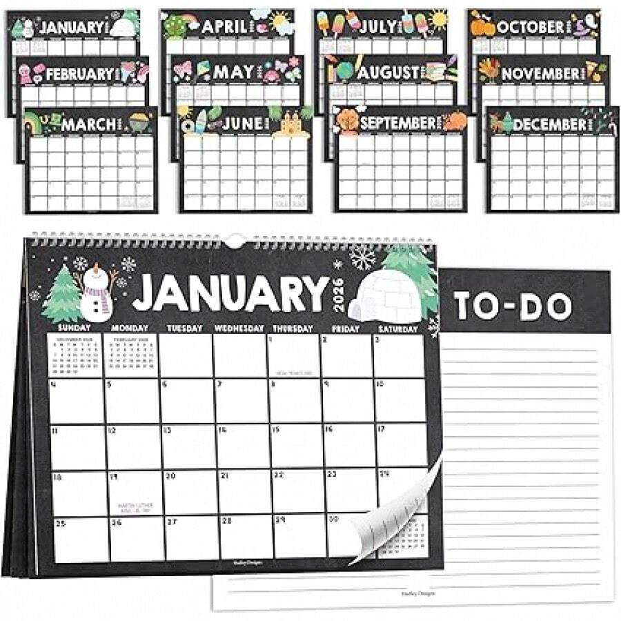2026 Wall Calendar Large - Spiral Wall Calendars 2026-2027, 18 Months ...