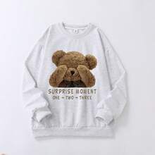 This Tween Girl Long Sleeve Crew Neck Sweatshirt Features A "Surprise ...