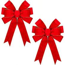 Large Bows Tree Decorations, Ribbon Bows Wreaths 14 Long By 12 Wide ...