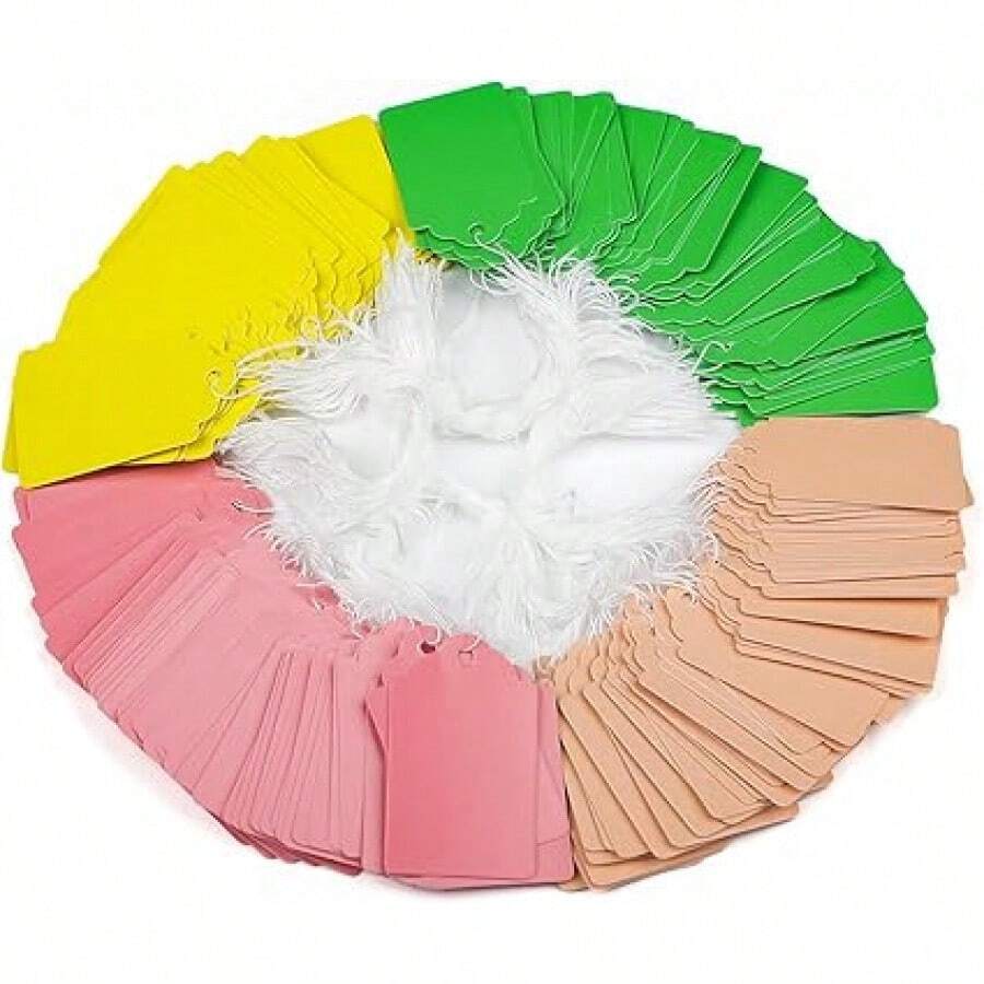 Uniclife 200 Pcs Price Tags With String Attached 1. 8 Inch Writable ...
