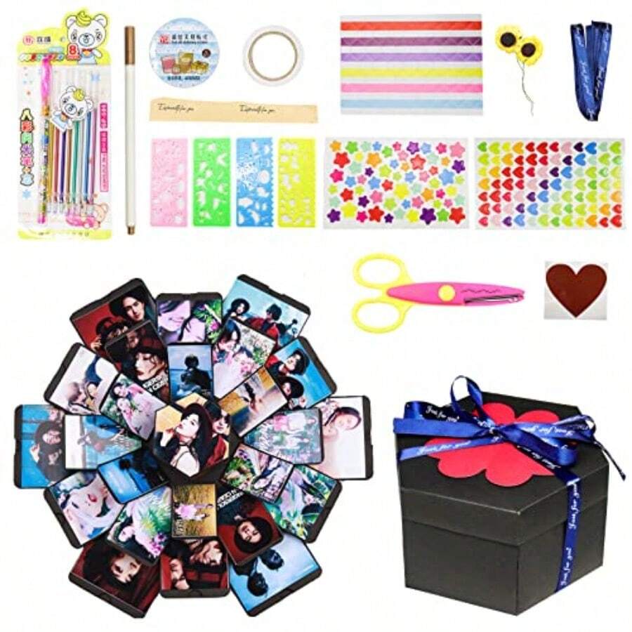 ValueHall Explosion Box DIY Handmade Surprise Box Love Memory Creative ...