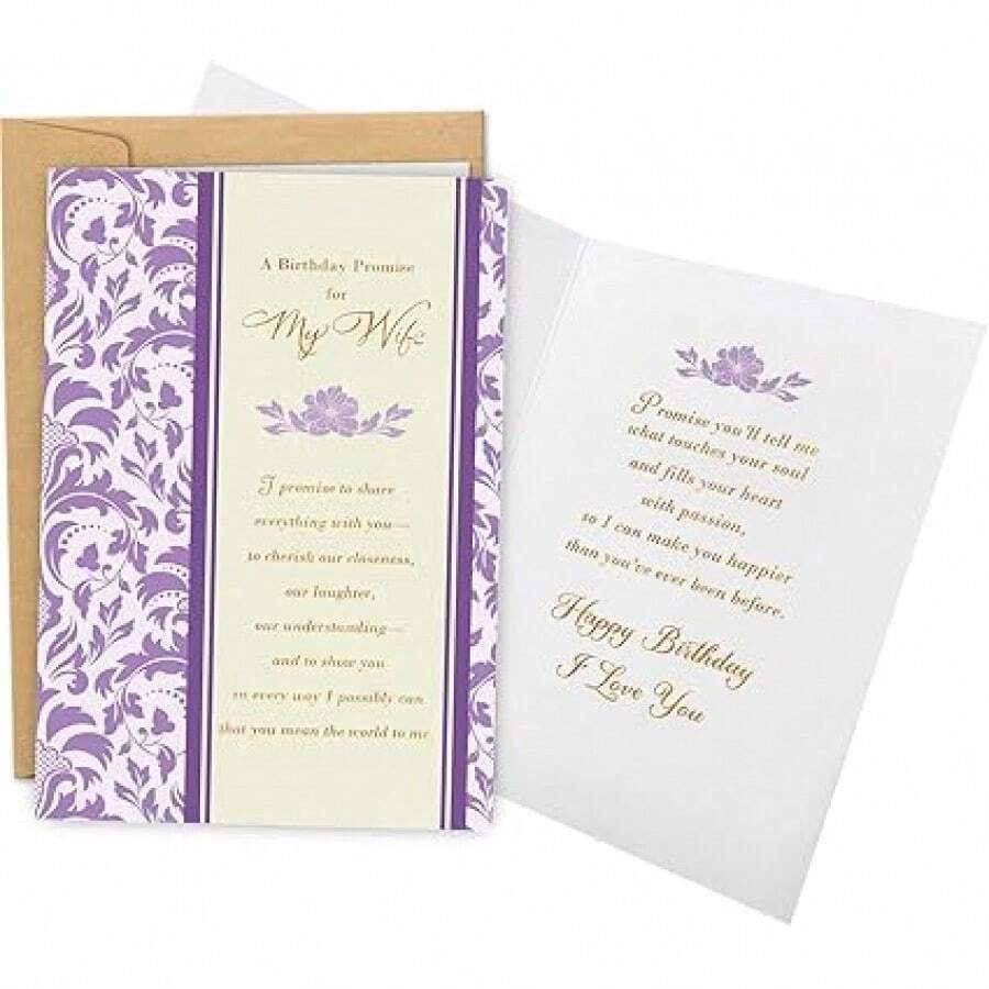Poem Birthday Card For Wife, Heartfelt Birthday Card Gifts From Husband ...