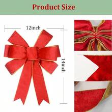 Large Bows Tree Decorations, Ribbon Bows Wreaths 14 Long By 12 Wide ...