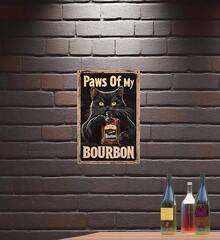 Funny Cat Signs Vintage Cat Metal Sign Black Cat Sign Home Bar Sign ...