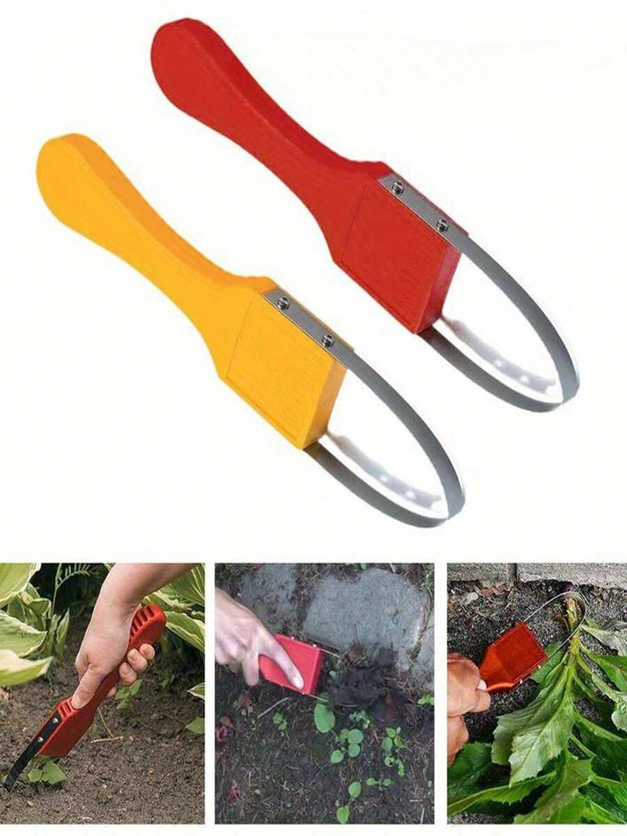 1pc Garden Bandit Hand Loop Weeder ,Yellow &Red Manual Weeder ...