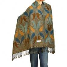Falari Women's Woven Reversible Paisley Pashmina Shawl Wrap Scarf 80" X ...