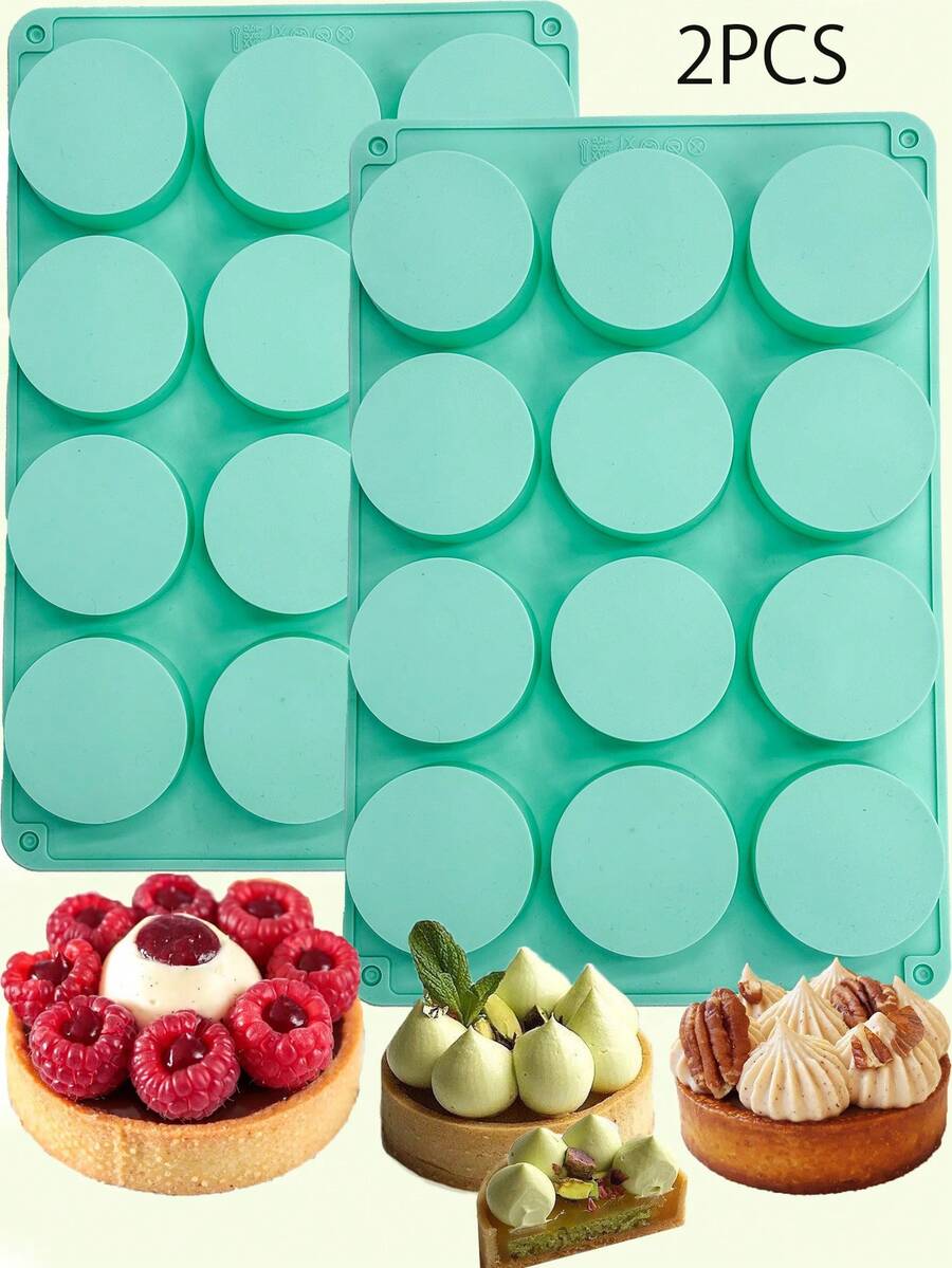 2-Piece Versatile 12-Cavity Silicone Mold Set, Perfect For Baking ...