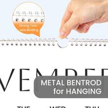 SUNEE Wall Calendar 2025-2026 Large 2275"X155", 21 Month Calendar From ...