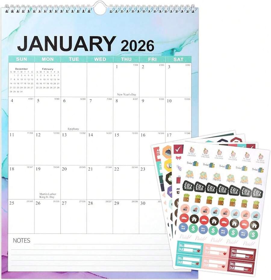 KINGTLE 2026 Wall Calendar, 18 Months From January 2026 To June 2027 ...