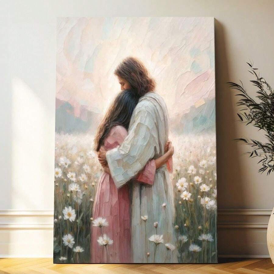 2D Flat, Posters & Prints 1pc In His Arms Framed Wall Art - Canvas ...