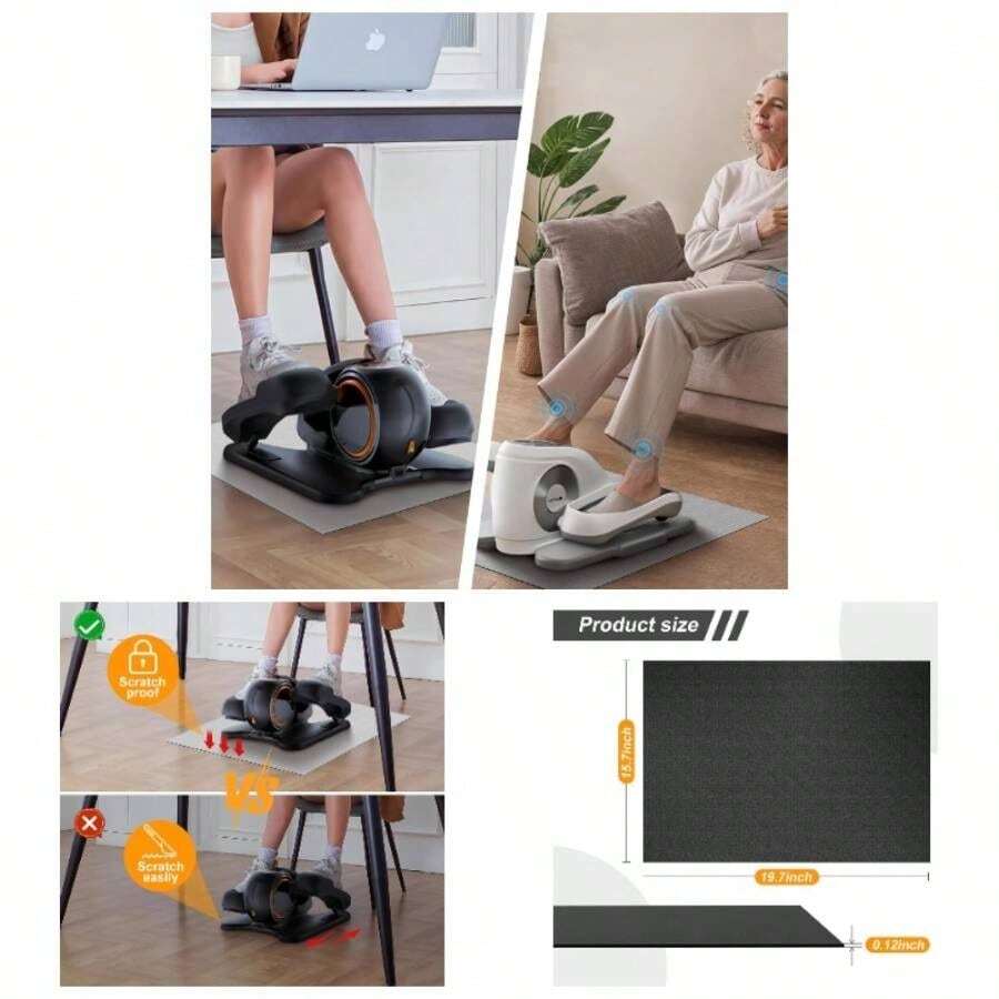 Non - Slip Ellipse Exercise Under Desk Elliptical Machines Black ...