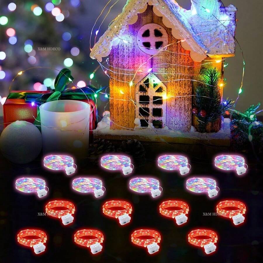 Mixed Colors String Lights Led Fairy Battery Starry String Lights 20 ...