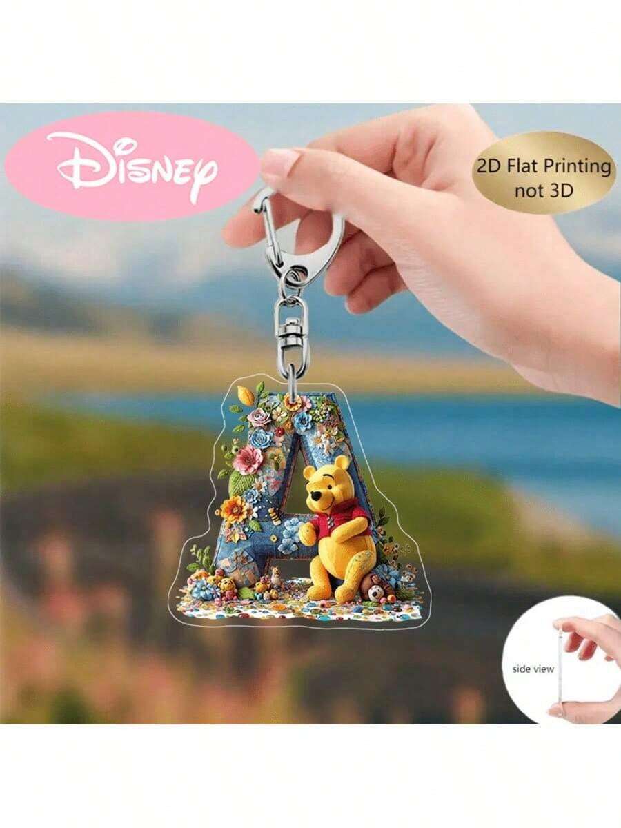 2D Graphic Design, Disney 1 Winnie The Pooh Alphabet Keychain, 26 "A-Z ...