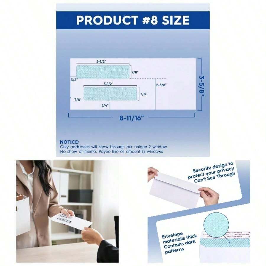 #10 Envelopes Security Self Seal, 45 Count No Window Mailing Envelopes ...