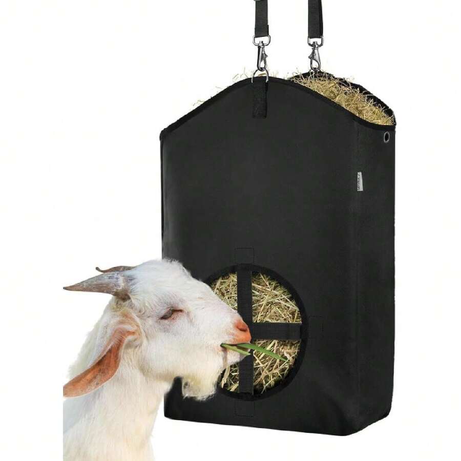 Goat Hay Feeder,Hay Bags For Goats,Horses,Sheep,Premium 600D Oxford ...