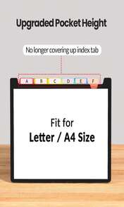 Sooez Accordion File Organizer, 13 Pockets Expanding File Folder ...