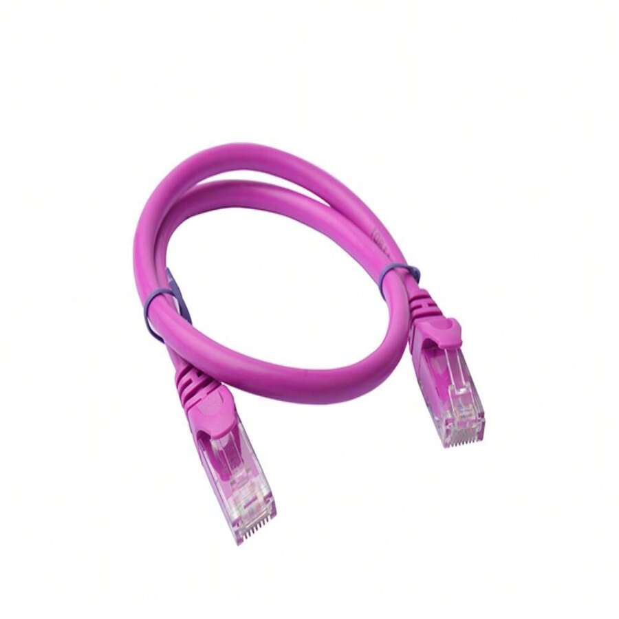 25cm Snagless Cat6a UTP Ethernet Cable - Purple Network Cable For High ...