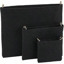 WADORN 3Pcs 3 Sizes Felt Purse Insert Organizer, Envolope Bag Felt ...