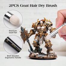 Kolinsky Sable Miniature Paint Brushes 7pcs Detail Paint Brushes ...