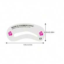 Ladies Eyebrow Shaping Template Set - Alcohol-Free Plastic Beauty Tool ...