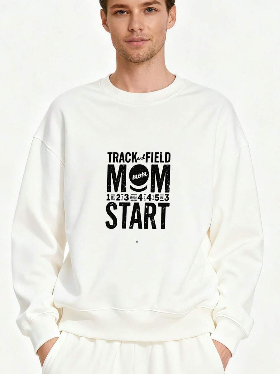 Track And Field Mom Pure Cotton Short-Sleeve Long-Sleeve Sweatshirt ...