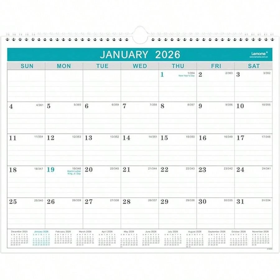 Calendar 2026, 12 Months From January 2026 To December 2026,11.5" X 14. ...
