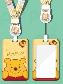 [Disney Licensed]1pc Cartoon Student Campus Card Holder Retractable ...