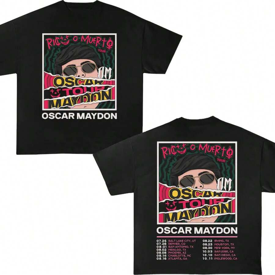 Oscar Maydon Tour T-Shirt, Oscar Maydon Merch | SHEIN USA