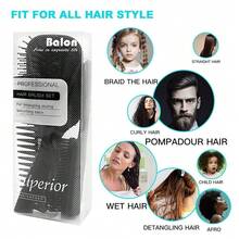 Balon Hair Brush For Women And Men, 4Pcs Paddle Brush Detangling Brush ...