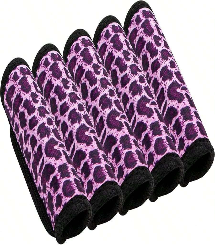 BVYA 5 Pack Printed Neoprene Luggage Handle Wraps For Travel Bag ...