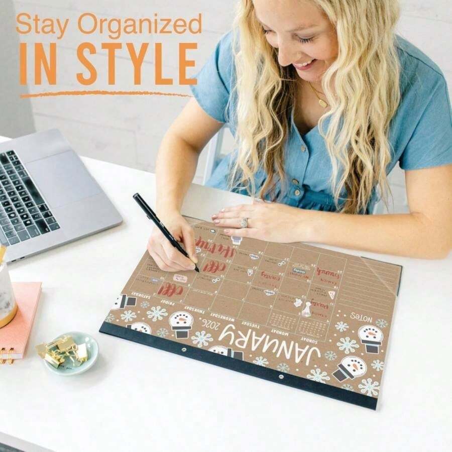 Large Desk Calendar 2026 - 2027 - Monthly Teacher Desk Calendars 2026 ...