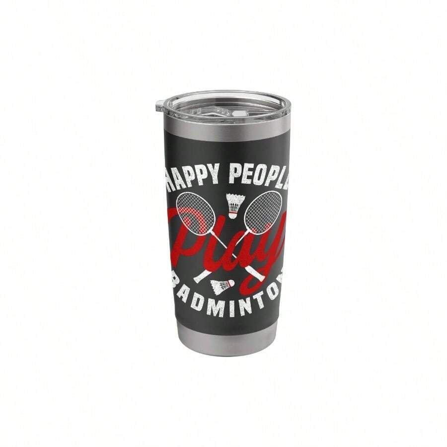 Game Happy Shuttlecock Player Stainless Steel Insulated Tumbler | SHEIN USA