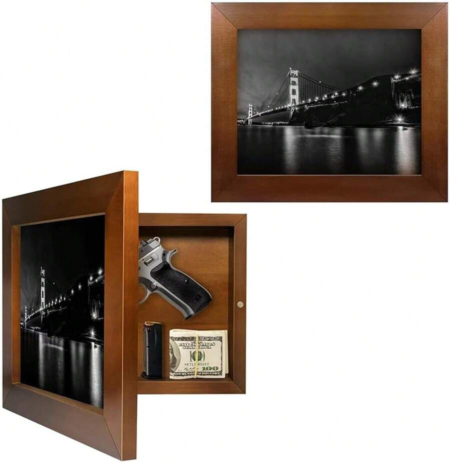 Hidden Gun Storage, Concealment Gun Safes Pistols, Secret Decor Solid ...
