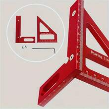 Imperial 3D Multi-Angle Measuring Ruler,45/90 Degree Aluminum Alloy ...