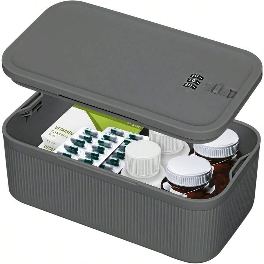 Lockable Storage Box Refrigerator Lockbox For Personal Private Items ...