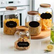 1Pc Kitchen Storage Label Sticker 15 Stickers/Sheet, Matte Erasable And ...