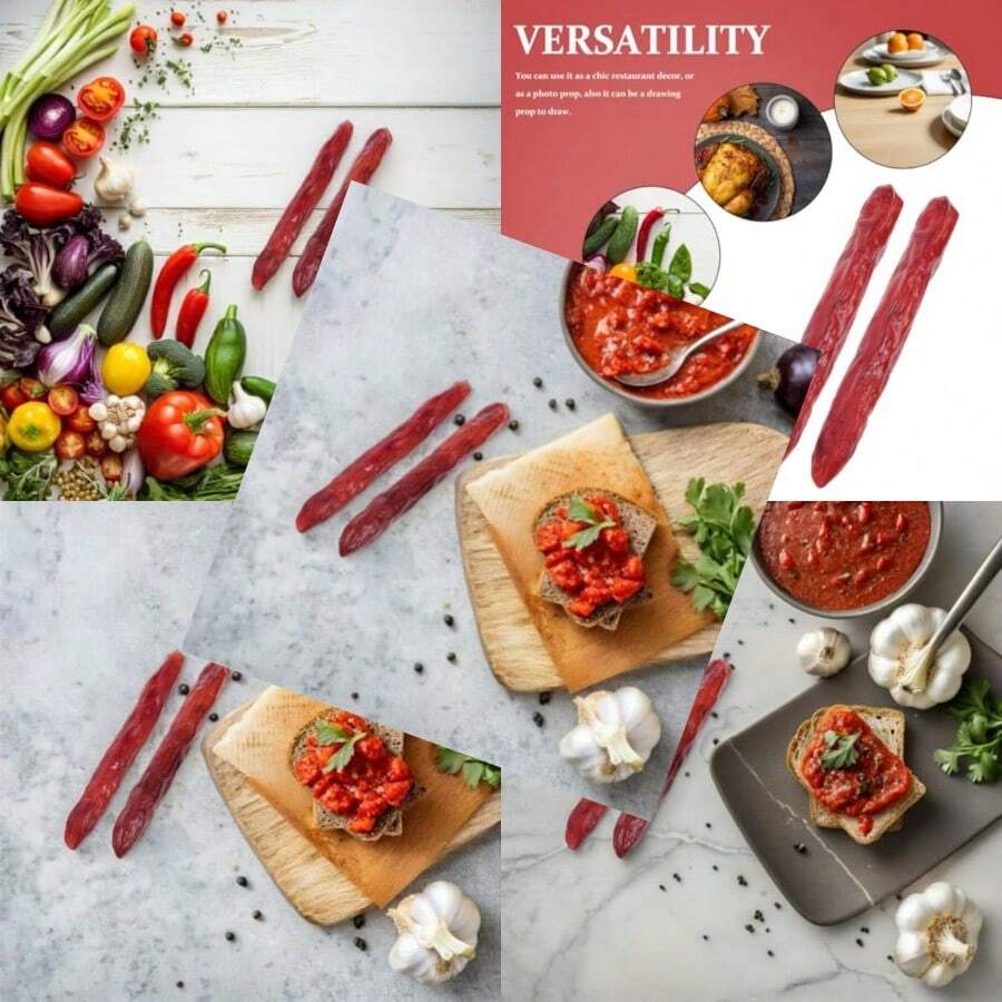 2Pcs Realistic Artificial Sausage Food Model Simulated Hot Dog Fake ...